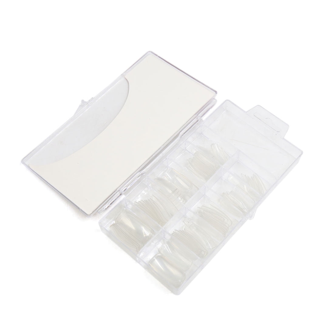 100pcs Clear Plastic Full Cover False Nail Beauty Art Tips Decor Nails ...