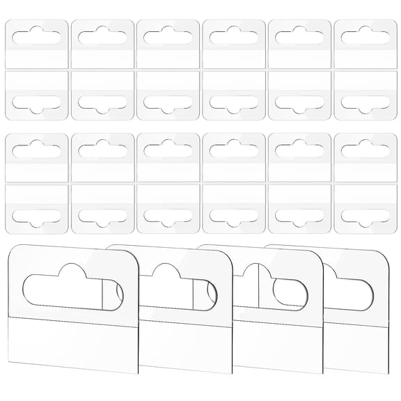 Clear Plastic Adhesive Tabs