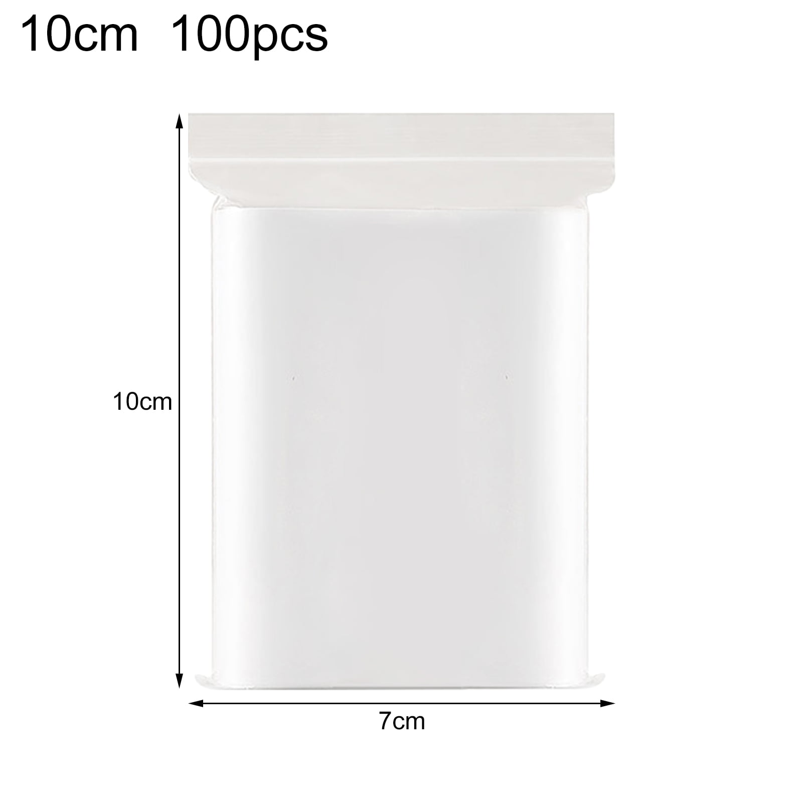 100pcs Clear Resealable Adhesive Cello Treat Bags - Self Sealing OPP ...