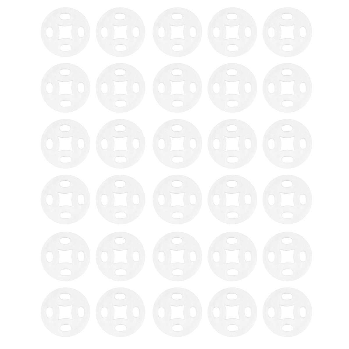 100pcs Clear Shirt Buttons Coat Snaps Buttons Invisible Snaps Fasteners ...
