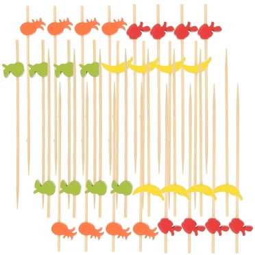 Gold Pearl Cocktail Picks, Bamboo Appetizer Toothpicks (4.7 Inches, 150 ...