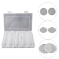 100pcs Coin Case Storage Holder Portable Wooden Coin Penny Money ...