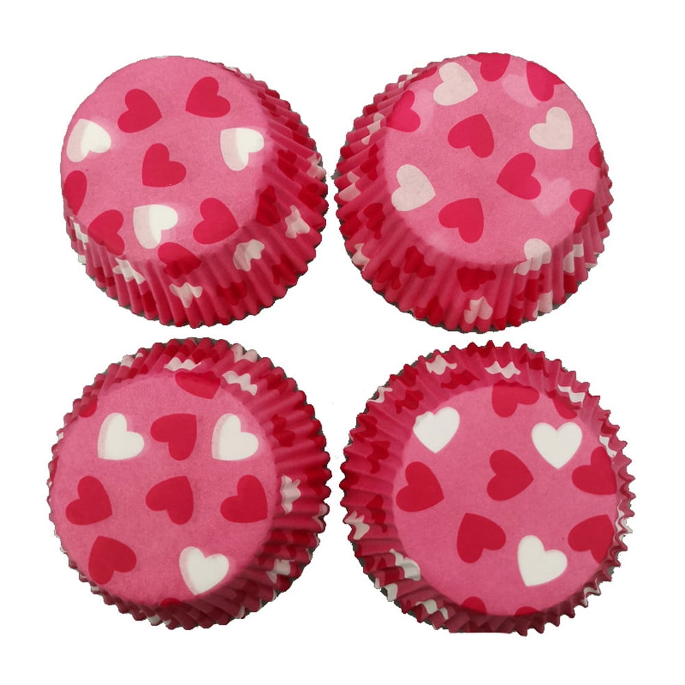 100pcs Colorful Pearlized Cupcake Liners - 5cm Base | 6cm Top | 3cm ...