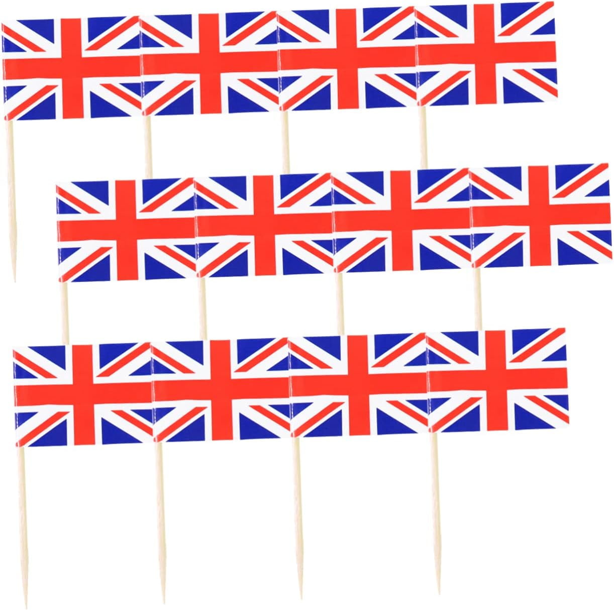 100pcs Country Flags Picks England Flag Toothpick National Flag Fruit ...