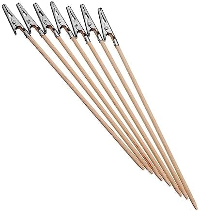 100pcs Crocodile Clip Set with Bamboo Stick for DIY Model Painting ...