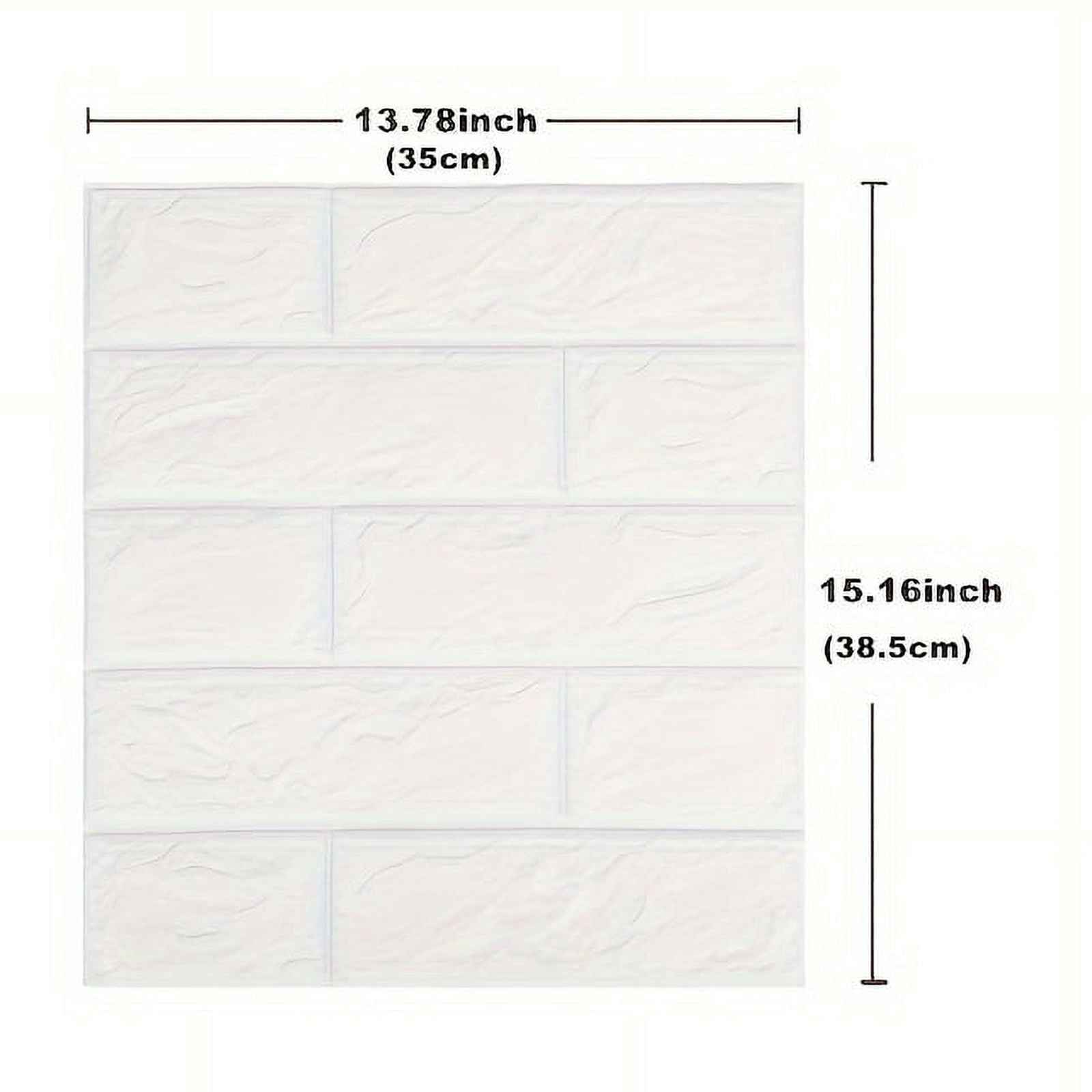 100pcs DIY 3D Wall Sticker Wallpaper Wall Panel with Knife Foam Soft ...
