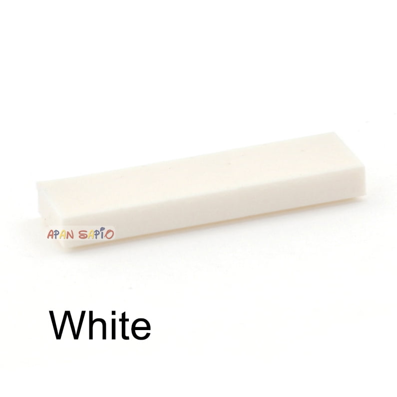 100pcs DIY Building Blocks Thin Figure Bricks Smooth 1x4 Dots ...