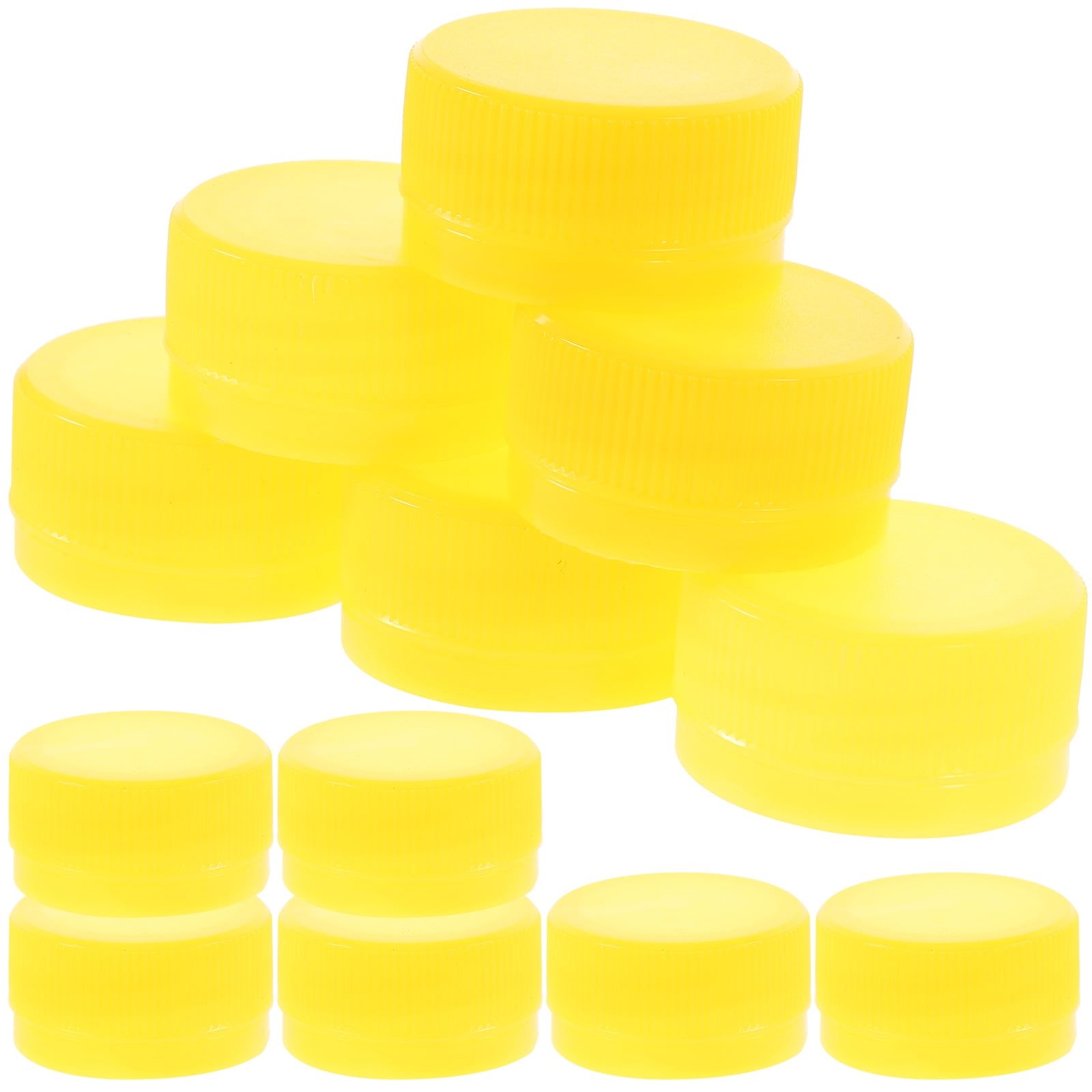 Yellow Plastic Bottle Caps for Craft Decor Perfect DIY Supplies Kids ...