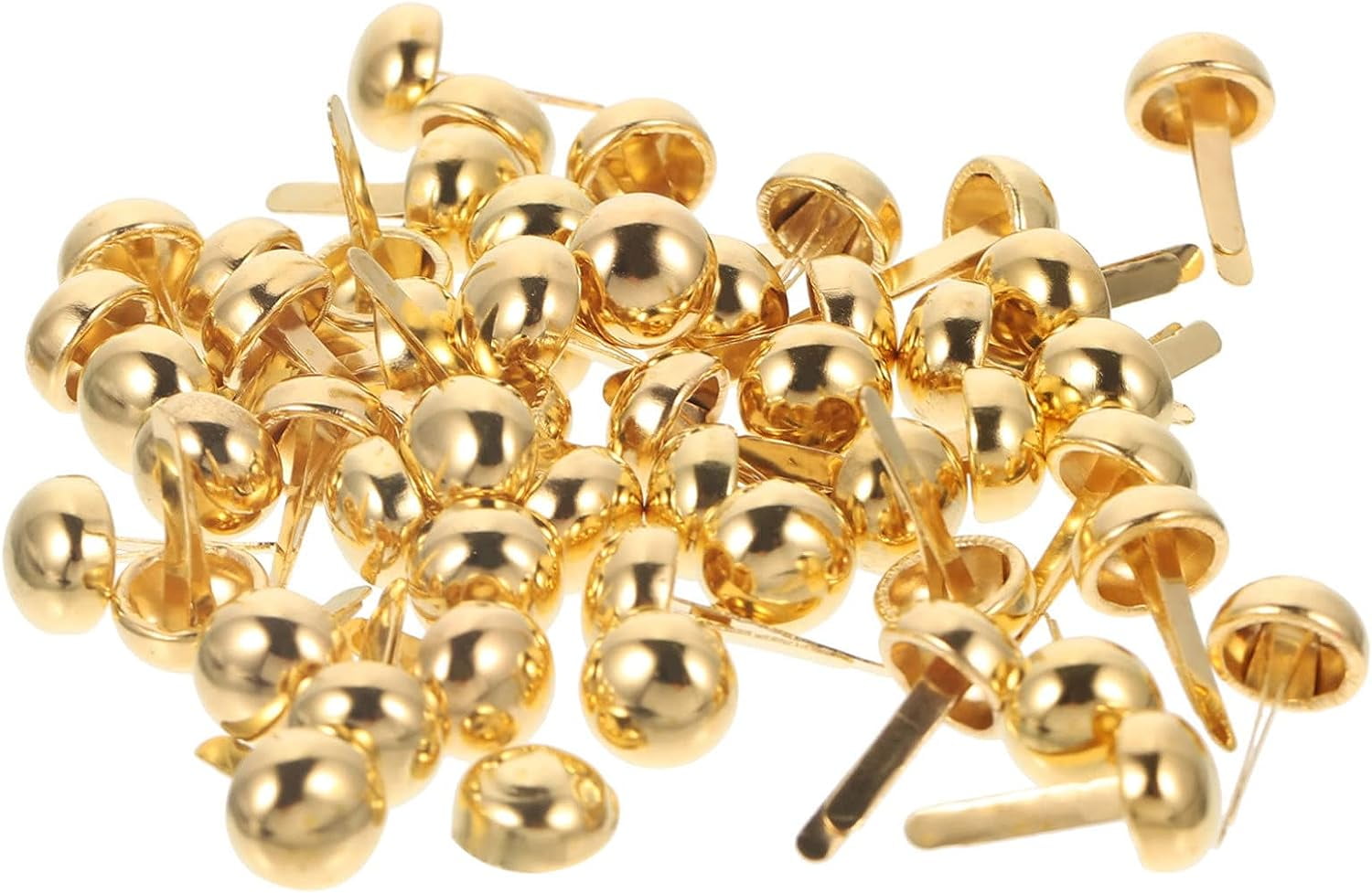 100pcs Decorative NailsPackaging Bags Brass Pearl Trim Scrapbooking ...