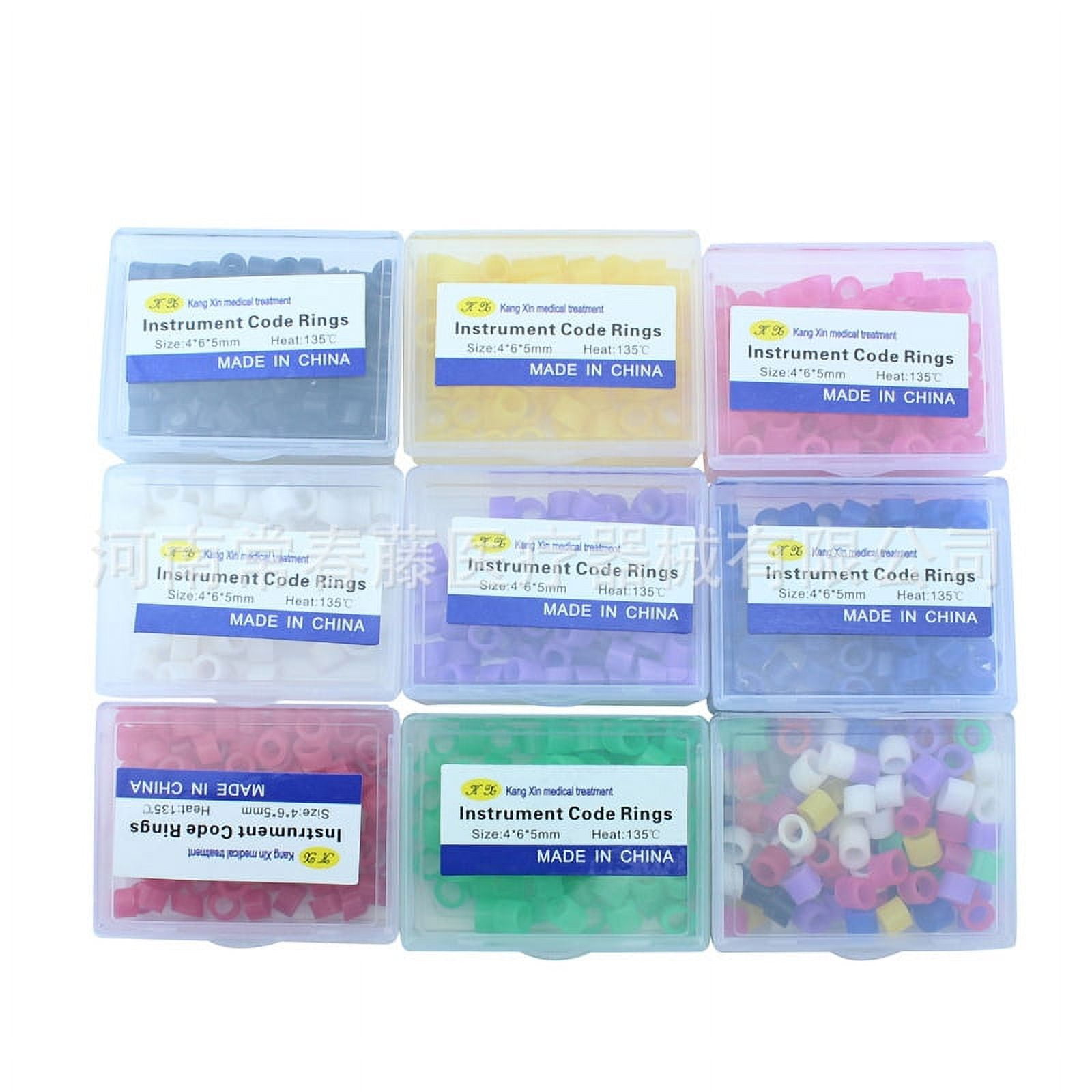 100pcs Dental Code Rings Dental Equipment Color Code Rings Silicone ...