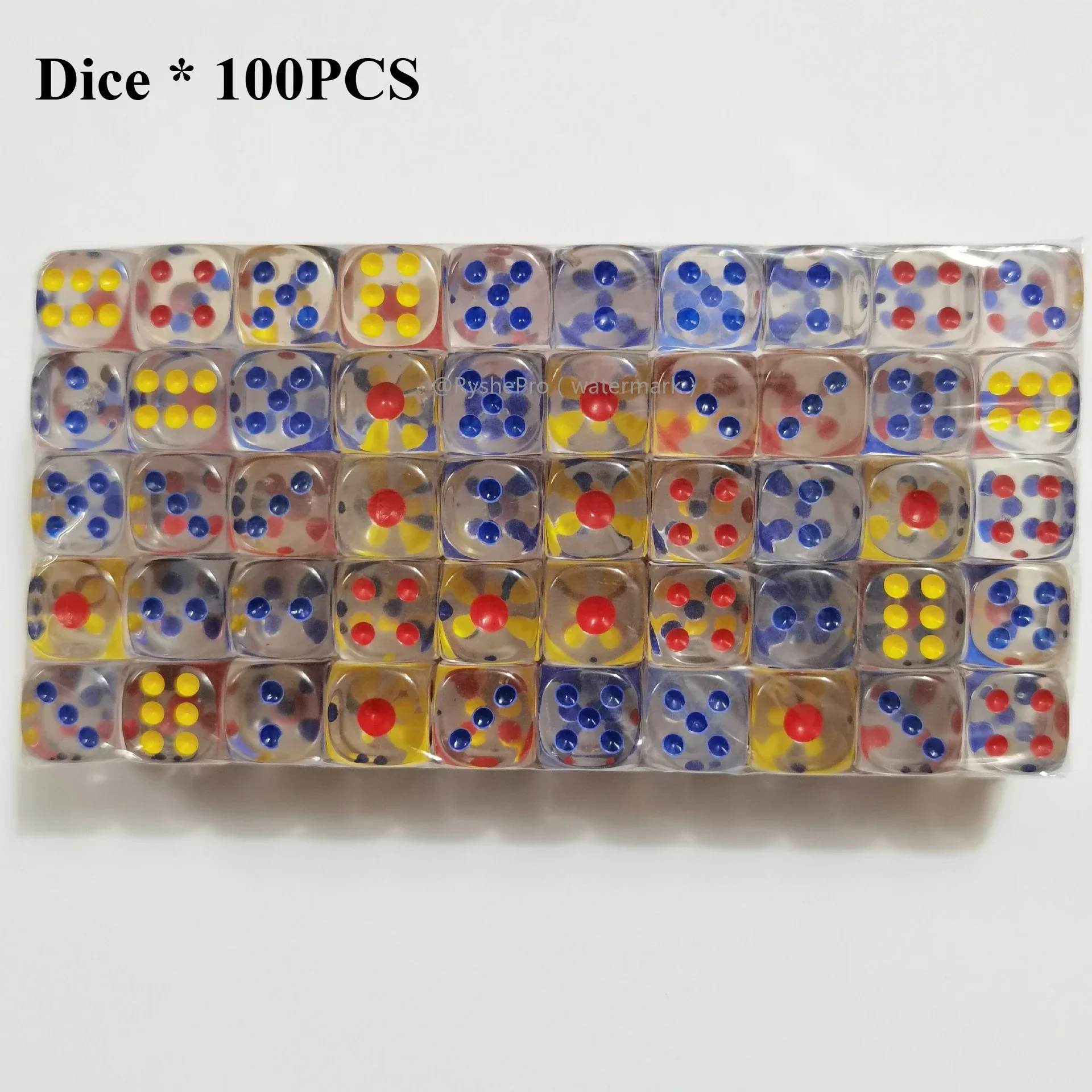 100pcs Dice Set for Board Games 14mm D6 Accessories for TCG MTG Card ...