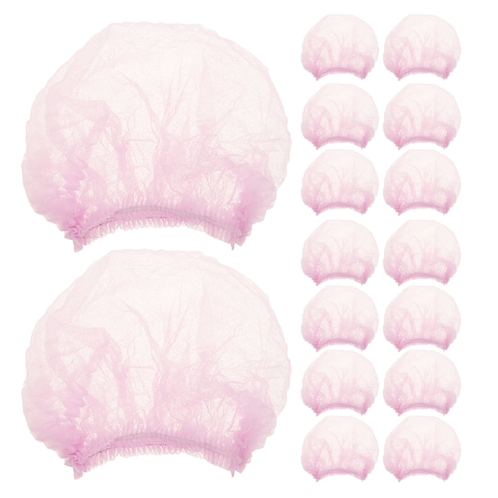 100pcs Disposable Hairnets Non-woven Mesh Caps Versatile Disposable ...