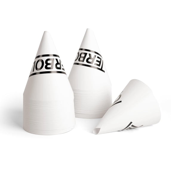 100pcs Disposable Paper Funnels for Motor Oil, Windshield Fluid, 10oz ...