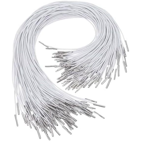 100pcs Elastic Barbed Cords Loop Stretch Loop Band Round String with ...