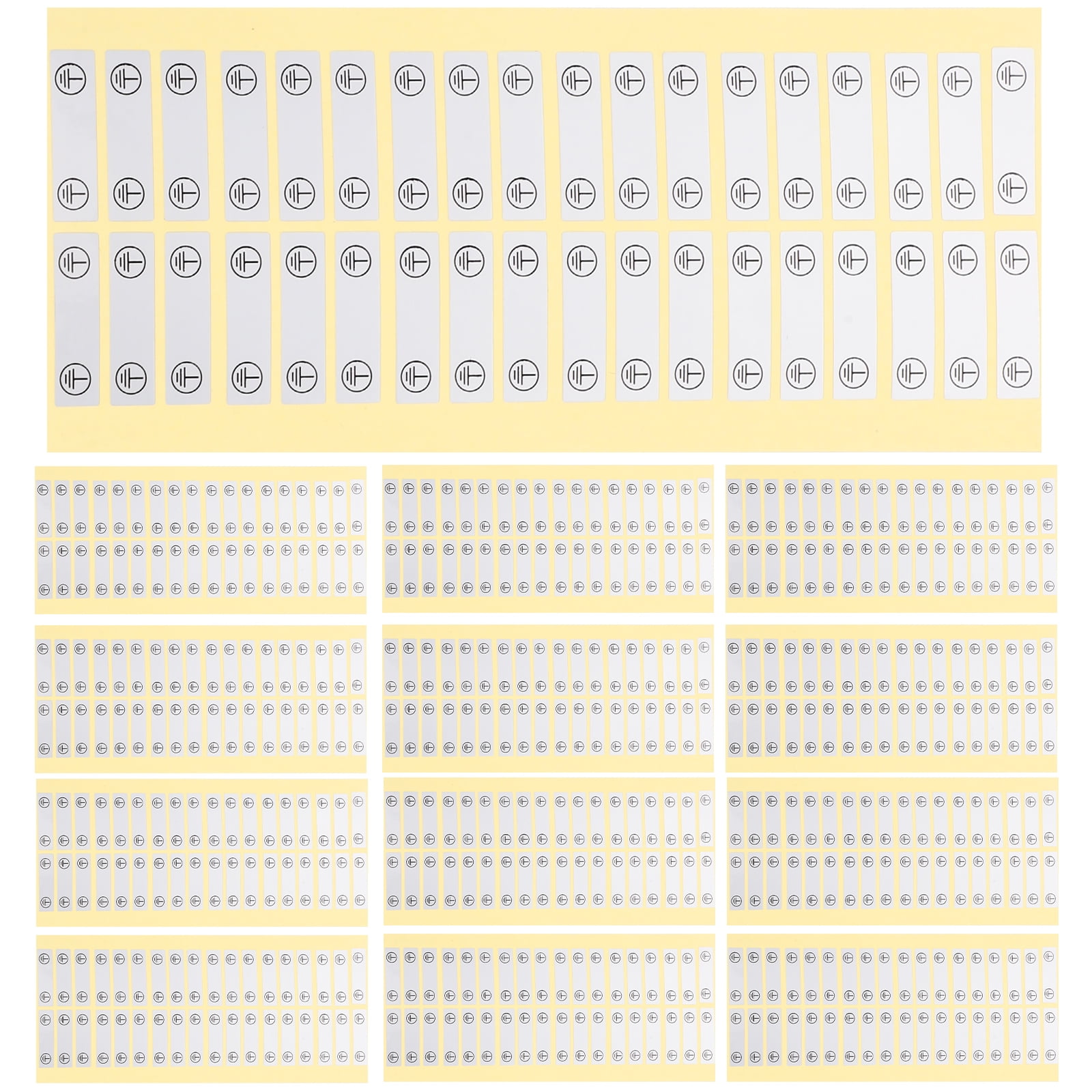 100pcs Electrical Hazard Warning Stickers with Ground Symbol for ...