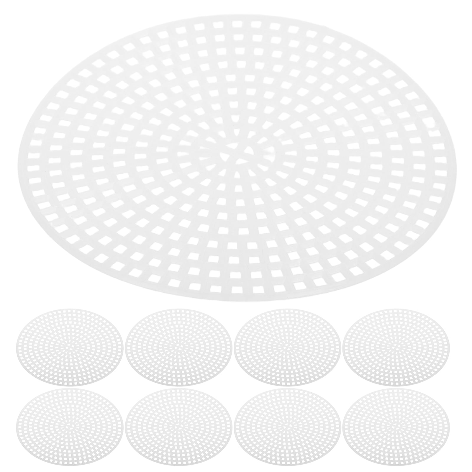 100pcs Embroidery Grid Sheet Plastic Canvas Mesh Sheet Round Mesh Sheet ...