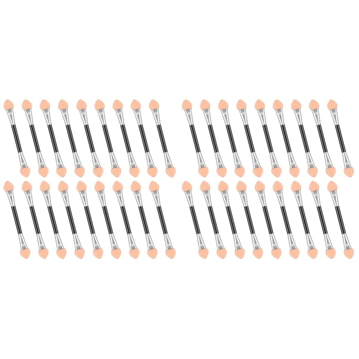 100pcs Eyeshadow Beauty Brushes Tipped Eye Shadow and Oval Girls Tools ...