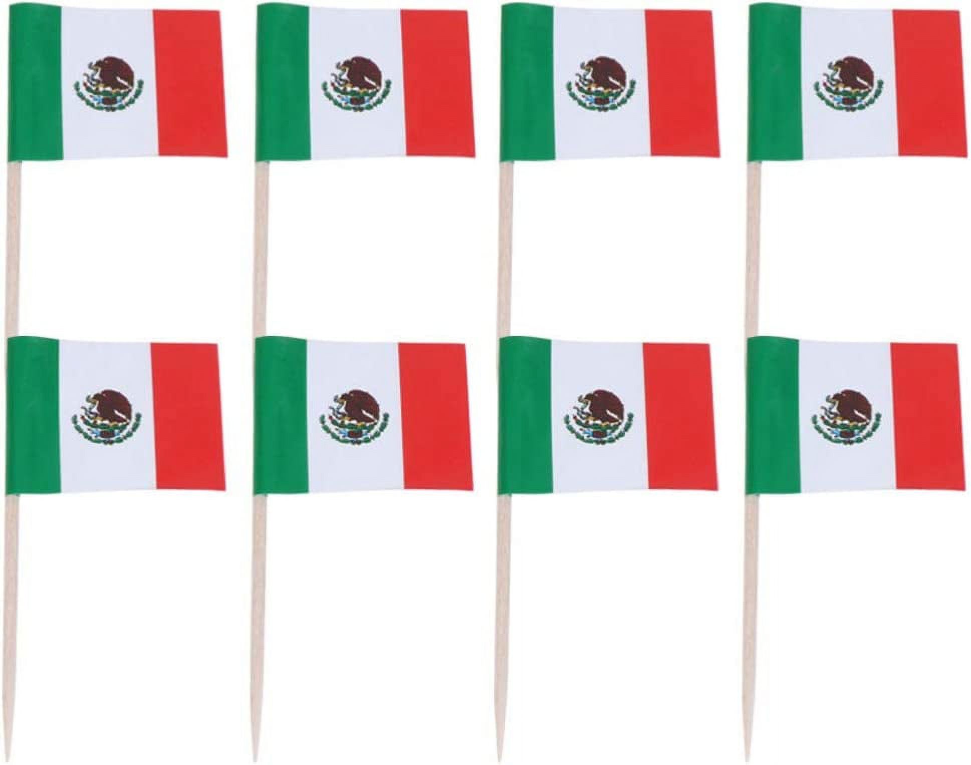 100pcs Flag Toothpicks, Flag Cupcake Toppers Mini Flags Country Flags ...