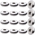 100pcs Flat Disc Spacer Beads Stainless Steel Round Rondelle Loose Bead ...