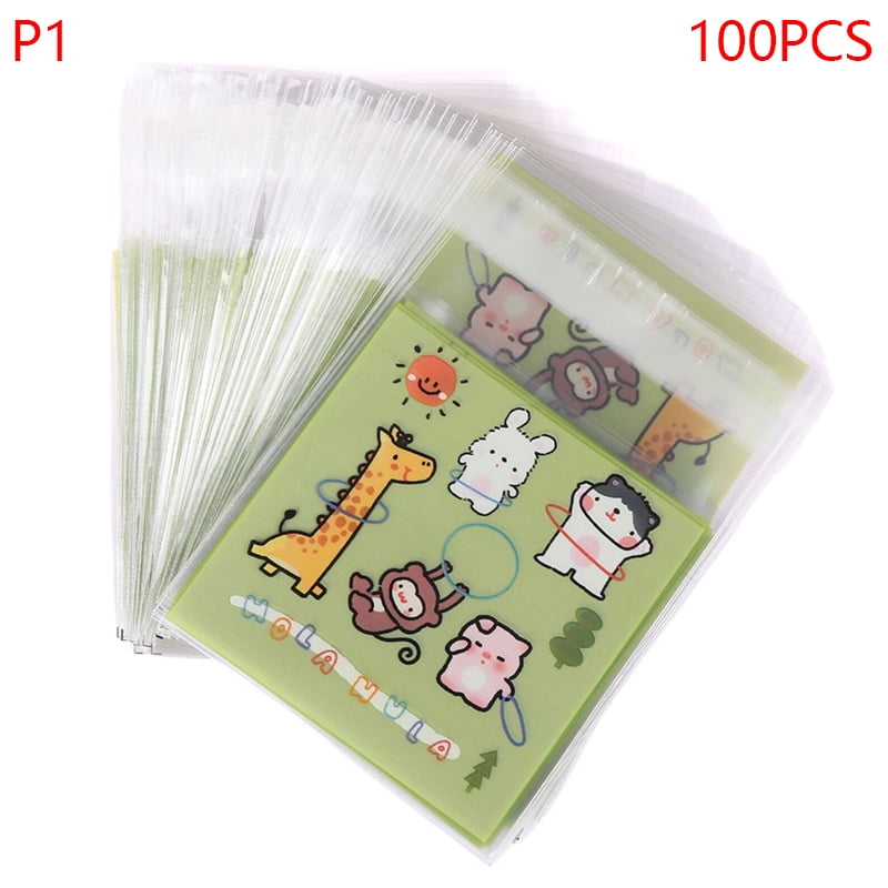100pcs Food Ziplock Bag Cute Rabbit Bear Candy Cookie Packaging Bags ...