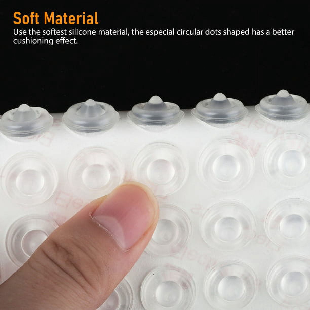100pcs Furniture Bumpers - Clear Adhesive Bumper Pads Surface ...
