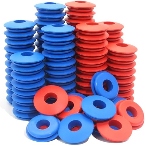 100pcs Glad Hand Seals Rubber 50pcs Red & 50pcs Blue Truck Gladhand ...
