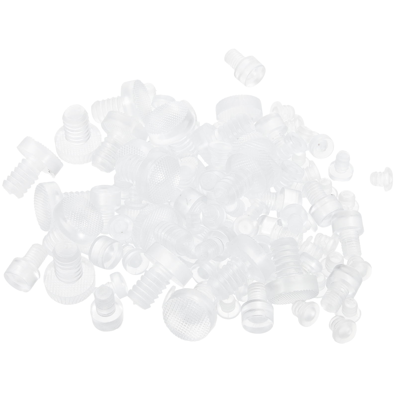 100pcs Glass Tabletop Bumpers Clear Rubber Table Glass Bumpers Rubber ...