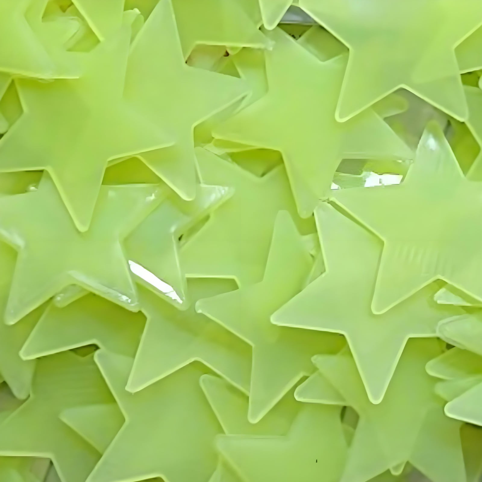 100pcs Glow in The Dark Luminous Stars Fluorescent Noctilucent Plastic ...
