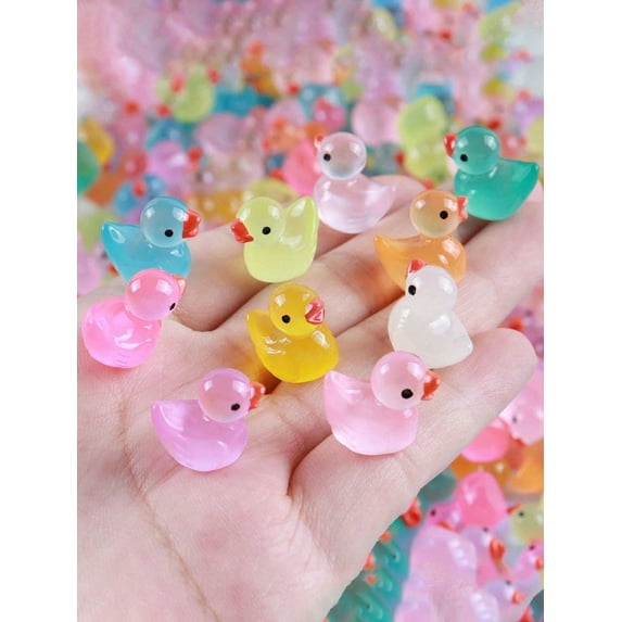 100pcs Glow in The Dark Mini Animals, No Electricity Needed for Fairy ...