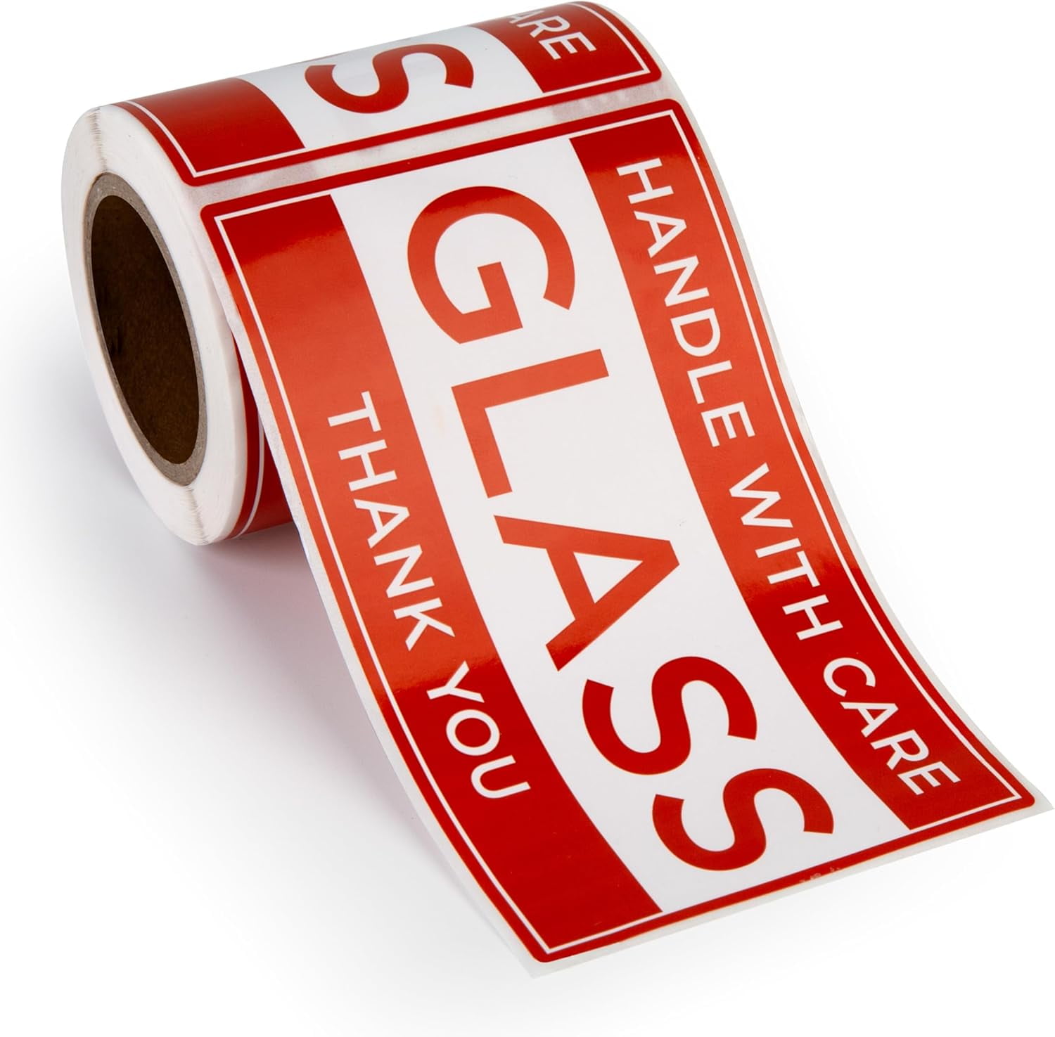 100pcs Handle with Care Glass Shipping Stickers, 3" x 5" Fragile ...