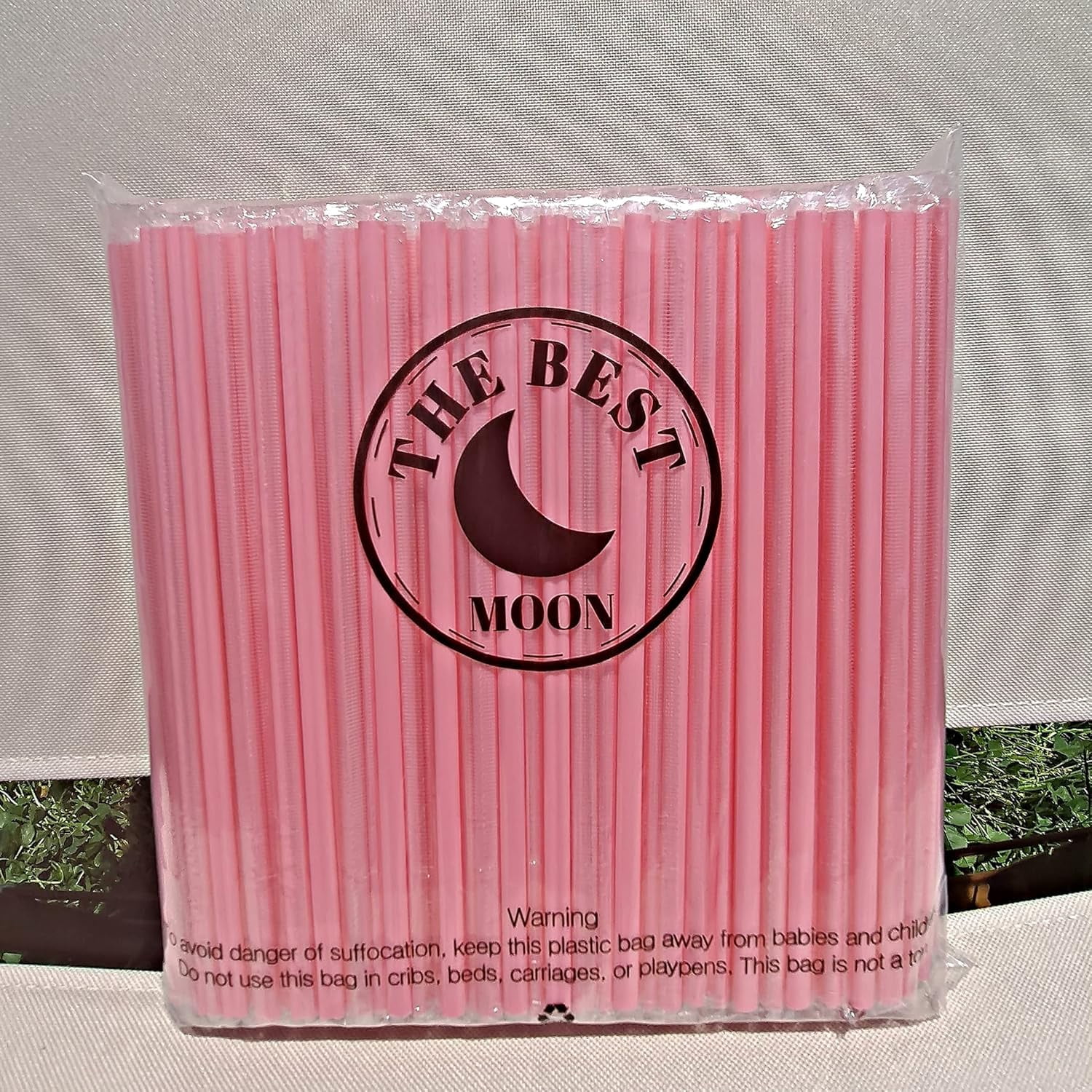 100pcs Heart Shaped Pink Straws Disposable Drinking Cute Straw ...