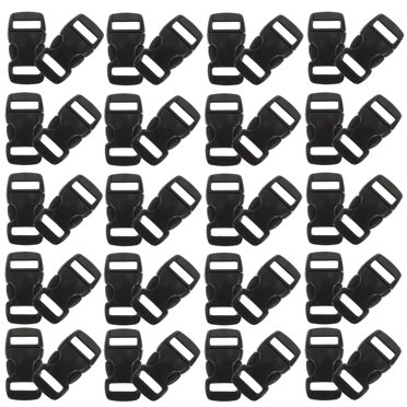 Kbraveo 60Pack 3/4" Wide Black Safety Side Quick Release Buckle for ...