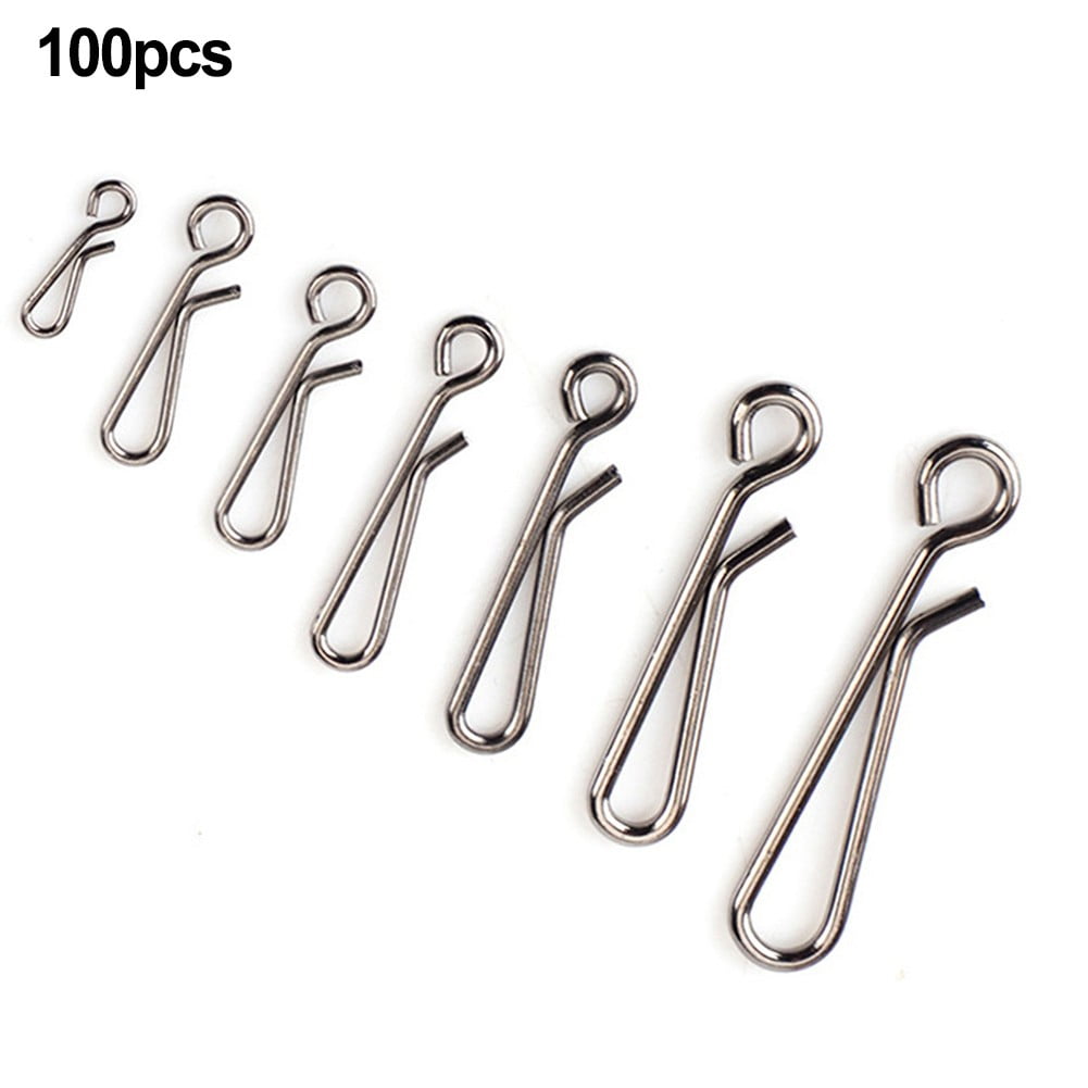 100pcs High Toughness Sea Fishing Tackle Stainless Steel Quick Silver ...