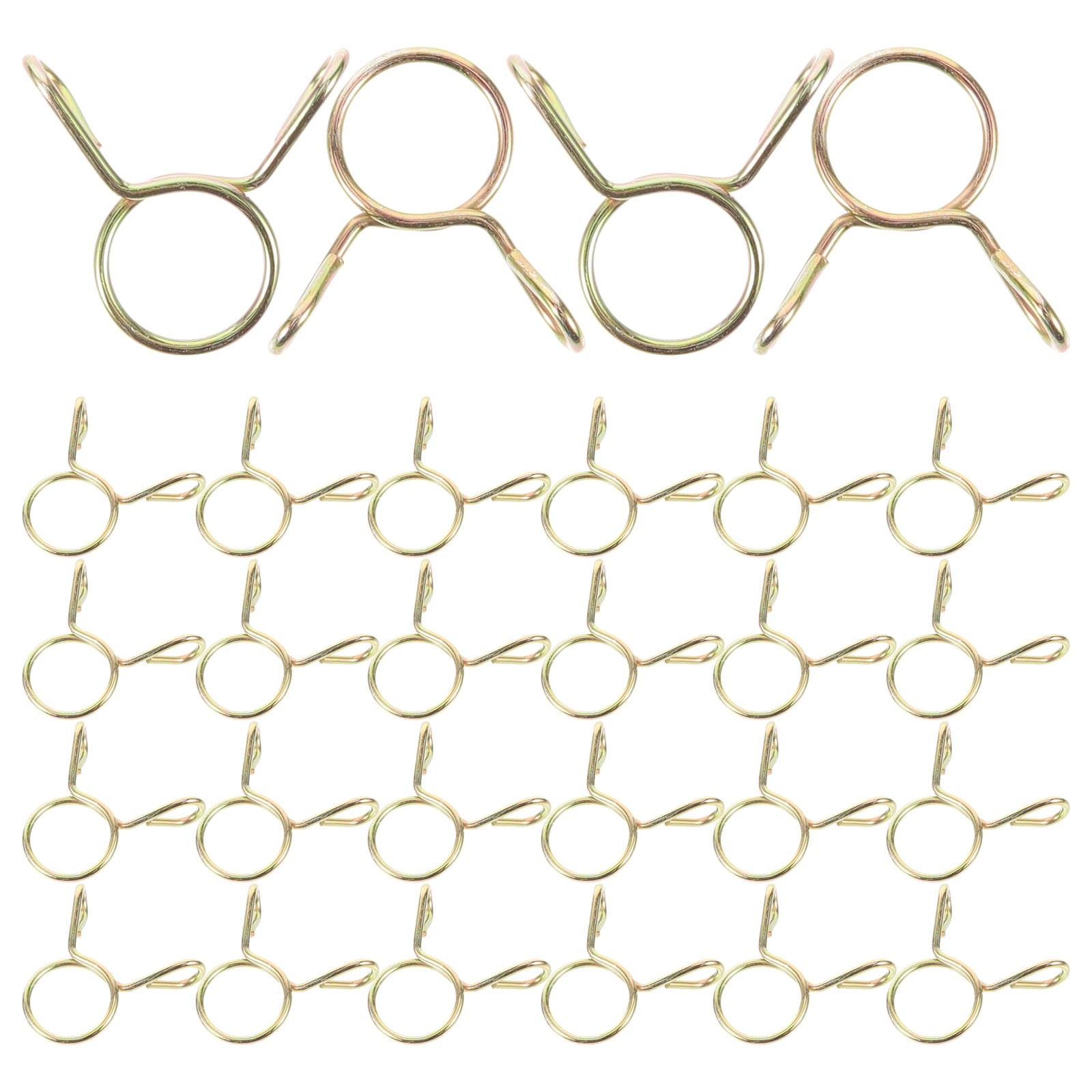 100pcs Hose Clamp Fuel Line Hose Clamp Hose Fastener 9mm Spring Hose ...