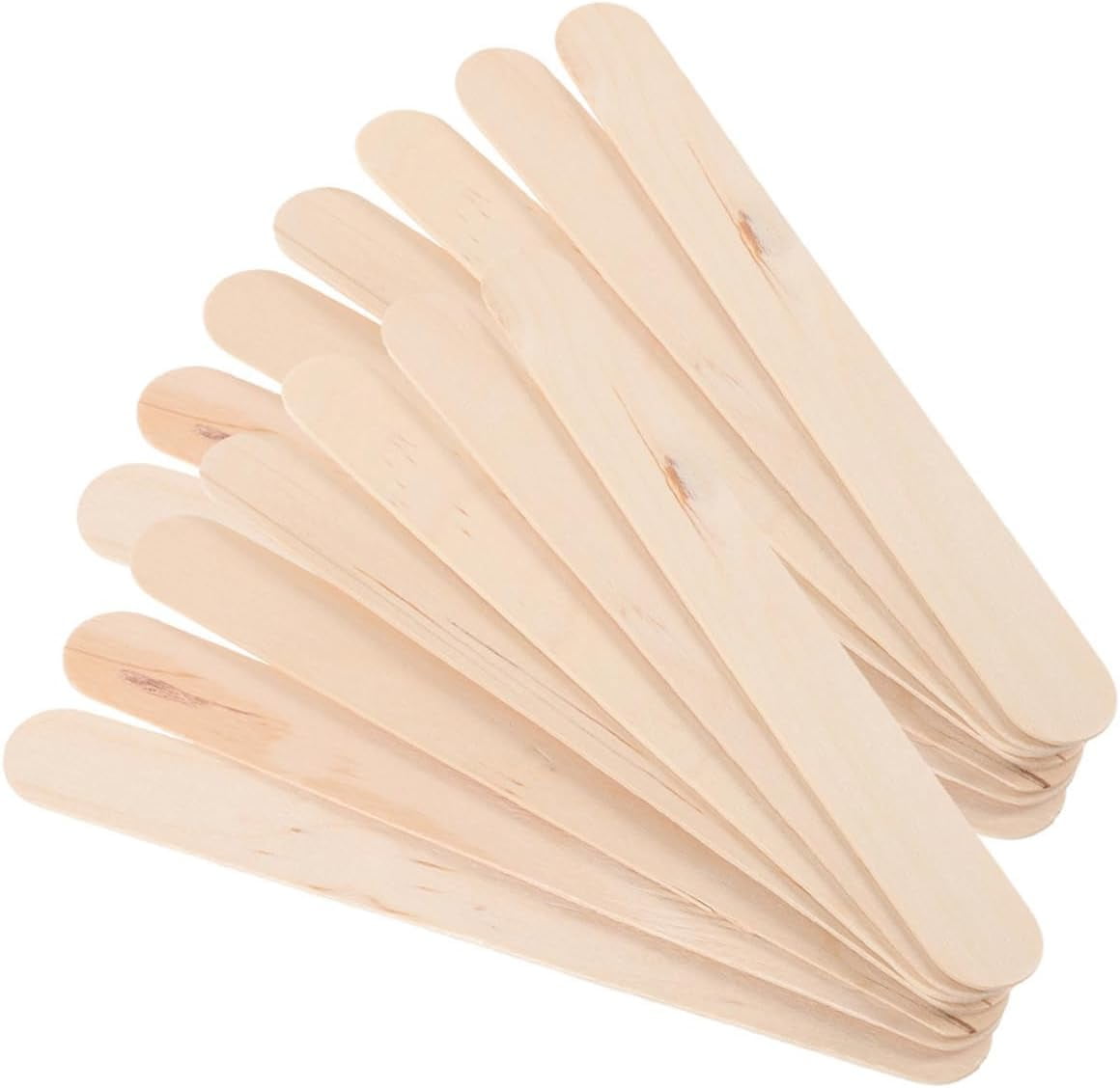 100pcs Ice Cream Stick Hair Removal Stick Paint Stir Sticks Cake Pops ...