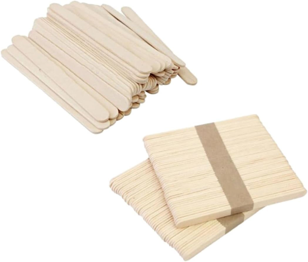 100pcs Ice Cream Sticks Craft Sticks for Wooden Food Sticks Craft ...
