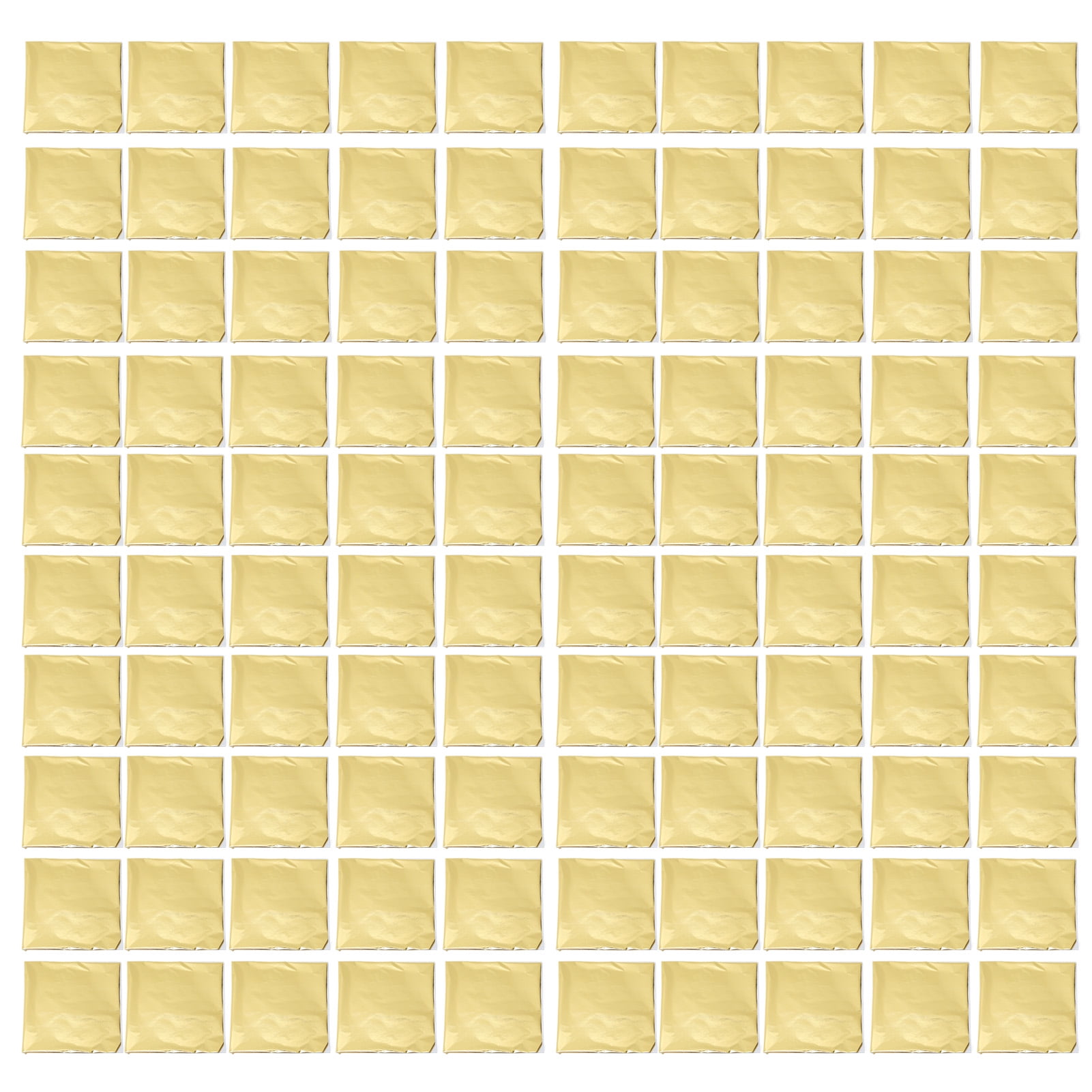 100pcs Imitation Gold Leaf Sheets Cuttable Foldable Large Gold Foil ...