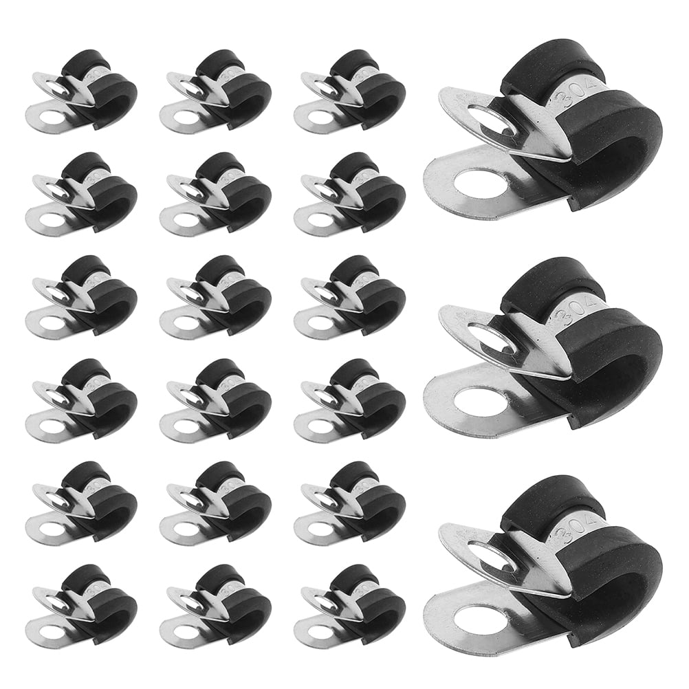 100pcs Insulated Wire Clamps Small Clips Cable Management Fasteners ...