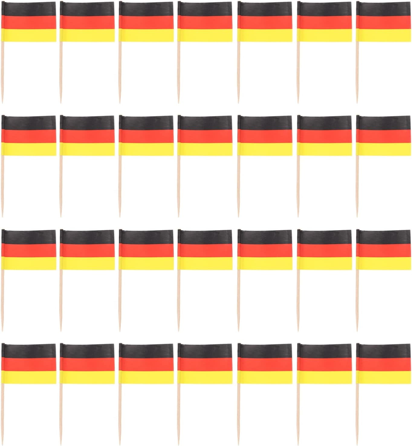 100pcs International Flag Picks Germany Flag Toothpicks German Flags ...