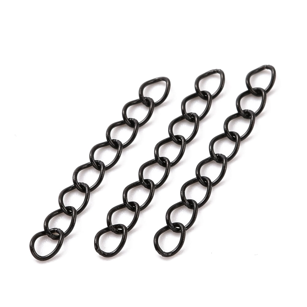 100pcs Ion Plating(IP) 304 Stainless Steel Curb Chains Extender ...