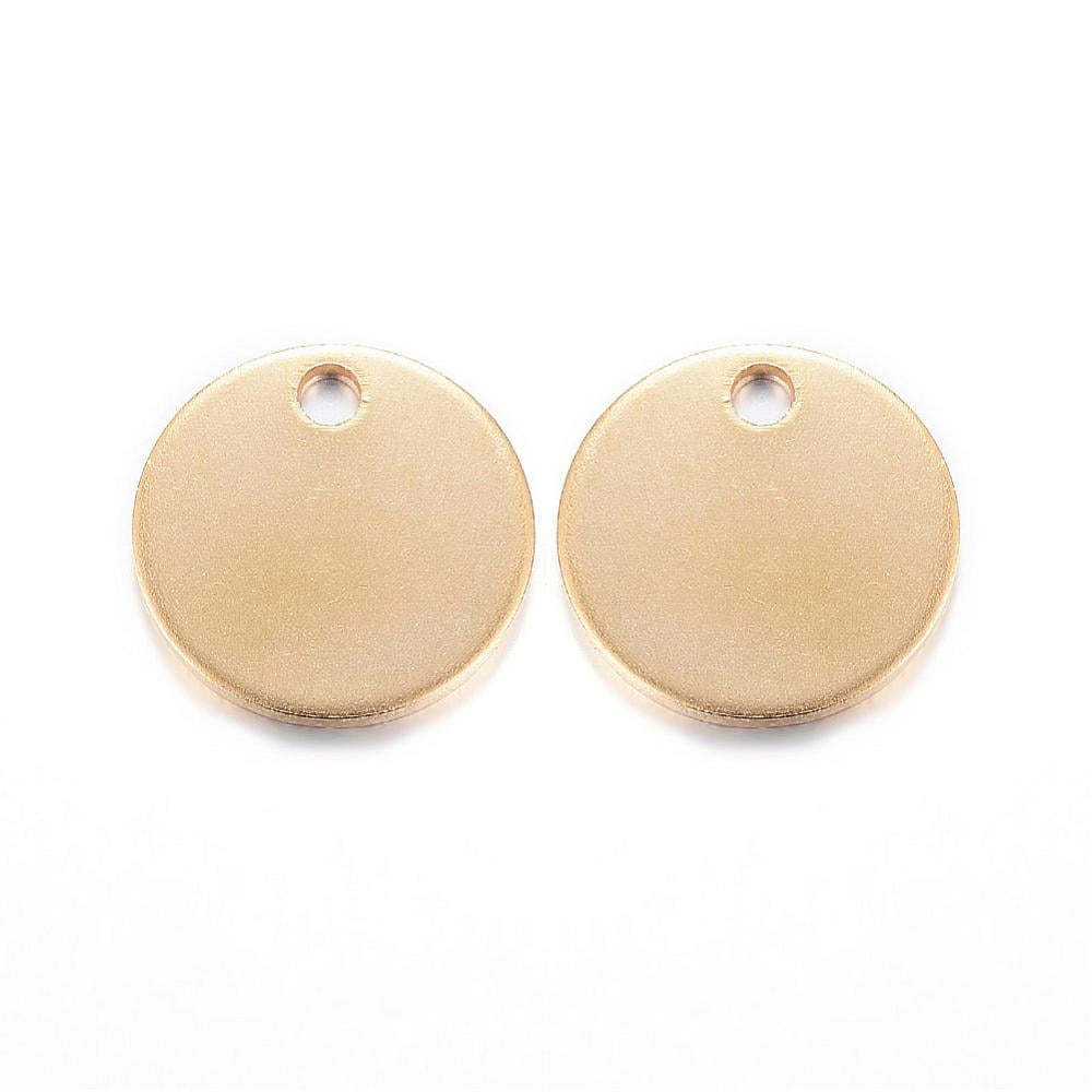 100pcs Ion Plating(IP) 304 Stainless Steel Stamping Blank Tags Smooth ...