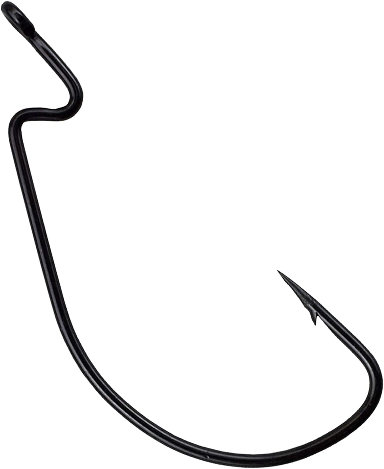 100pcs Jig Fishing Hooks Wide Gap Offset Worm Hooks Set Fishing Hook For Bass Fishing (4/0 ...