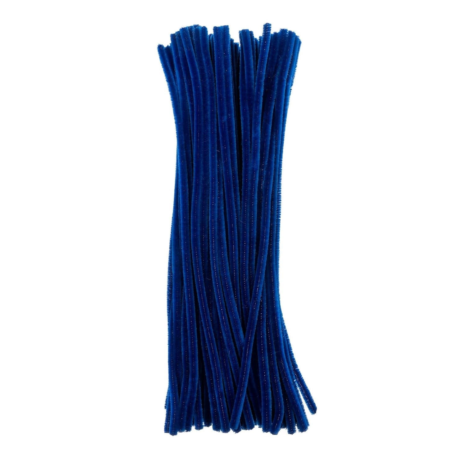 100pcs John Bead Pipe Cleaners 12in Blue 6mm Fluffy Chenille Stems for ...
