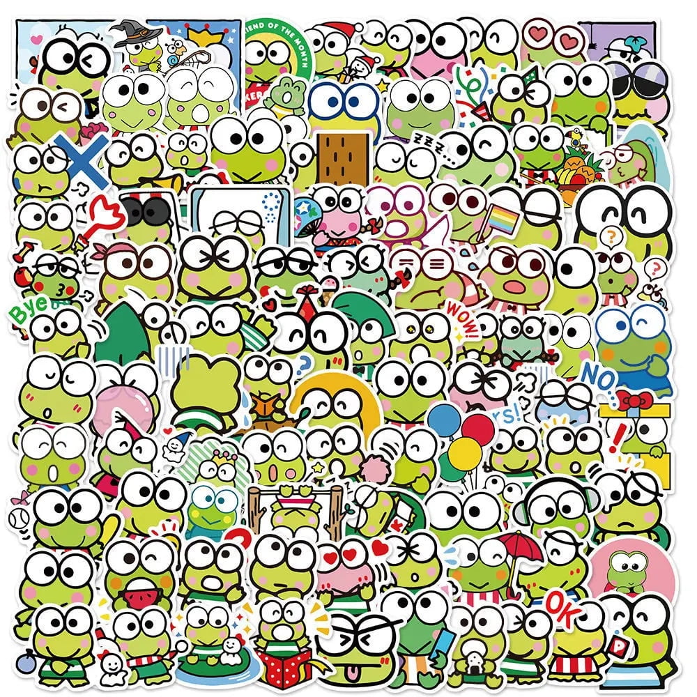 100pcs Kawaii My Melody Kuromi Hello Kitty Stickers for Kids Girls DIY ...
