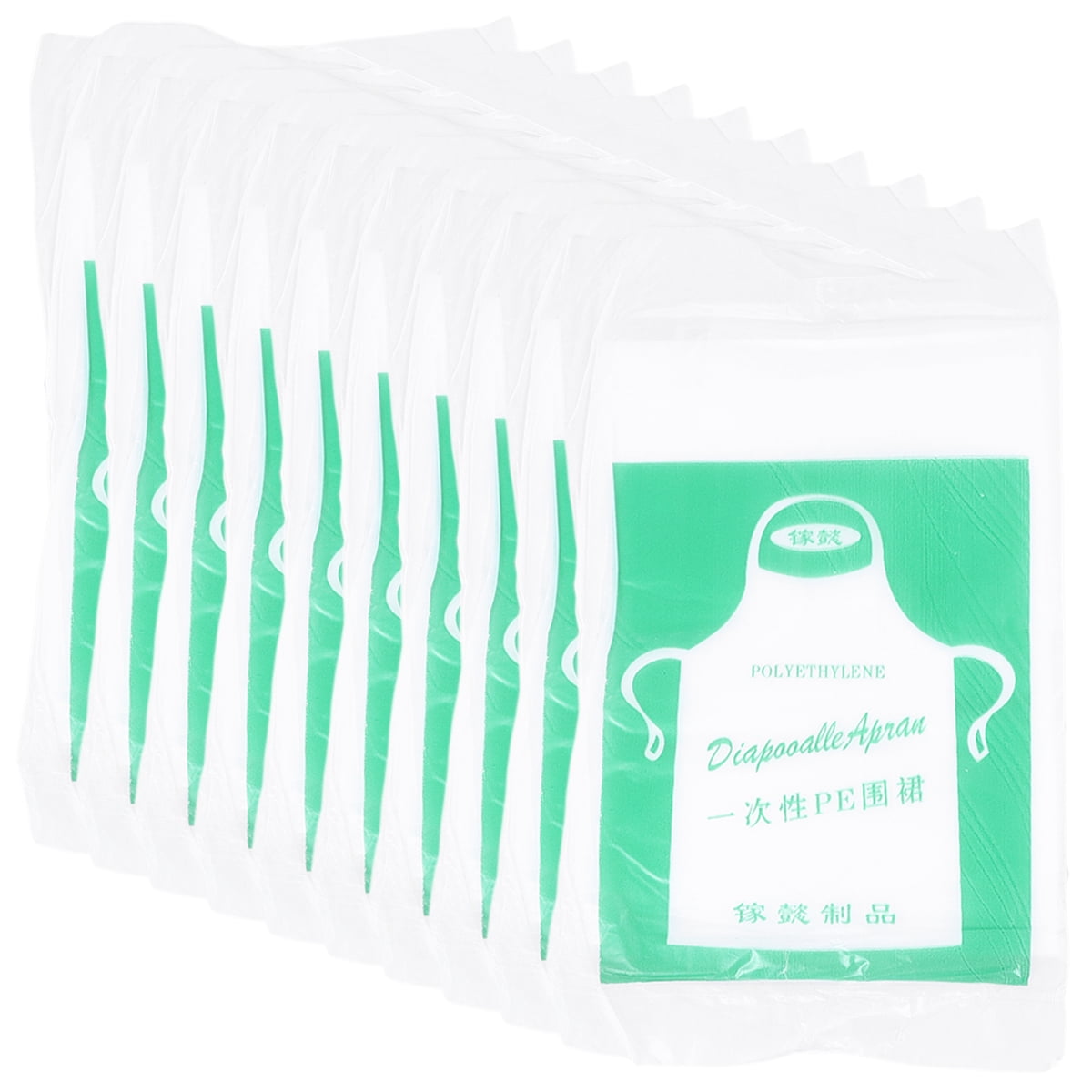 100pcs Kids Disposable Aprons Waterproof Oil Proof Antifouling PE ...