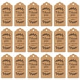100pcs Kraft Paper Gift Tags Gift Wrapping Labels Wedding Birthday ...