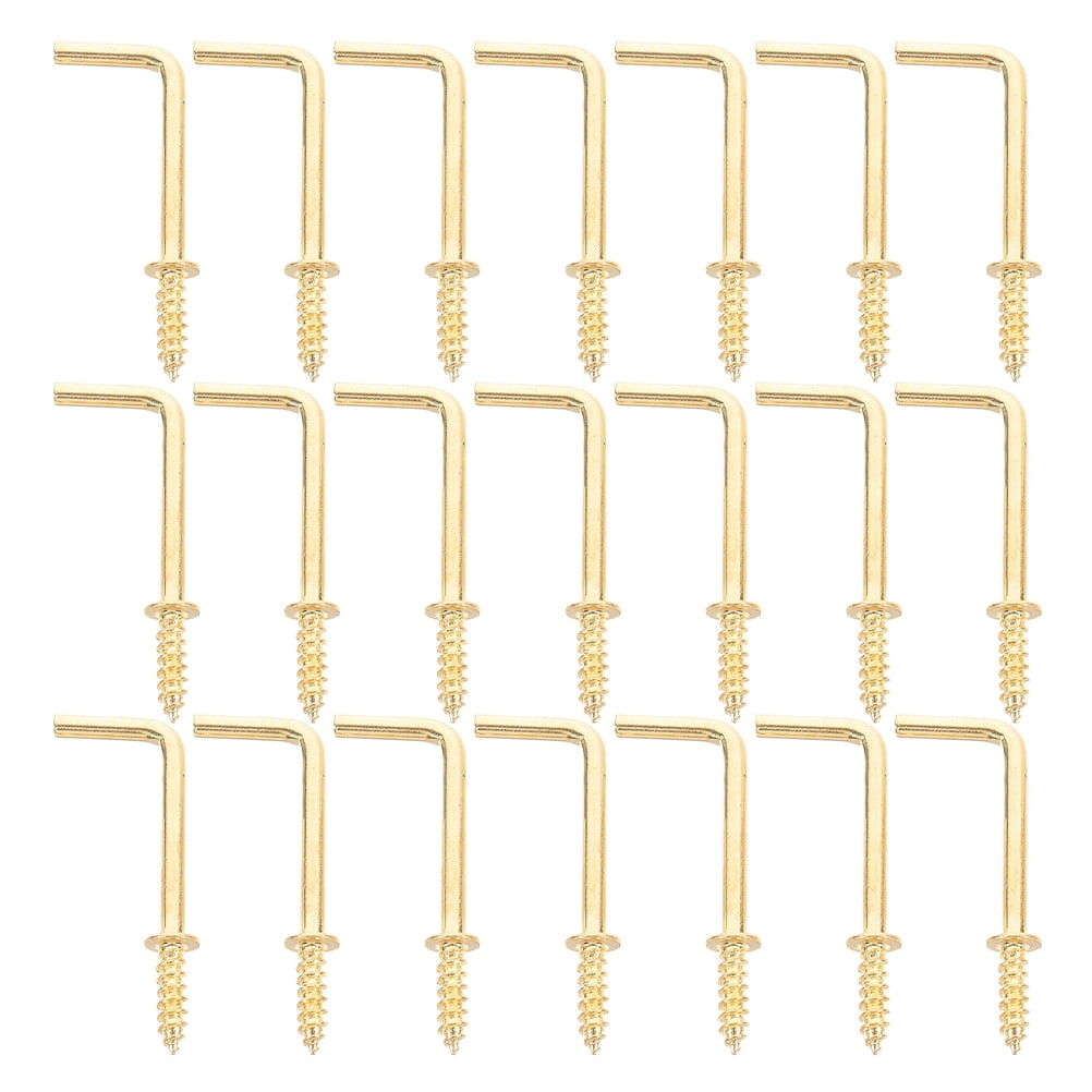 100pcs L Shaped Metal Hooks Mini Iron Wire Hangers for Jewelry Small ...