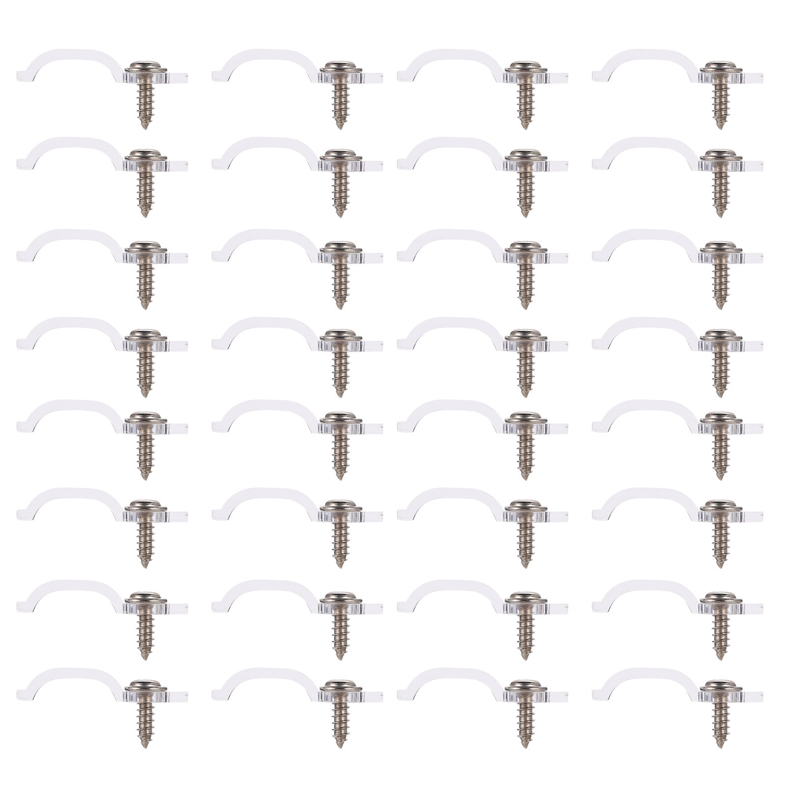 100pcs LED Strip Light Holder LED Strip Light Mounting with Screws for ...