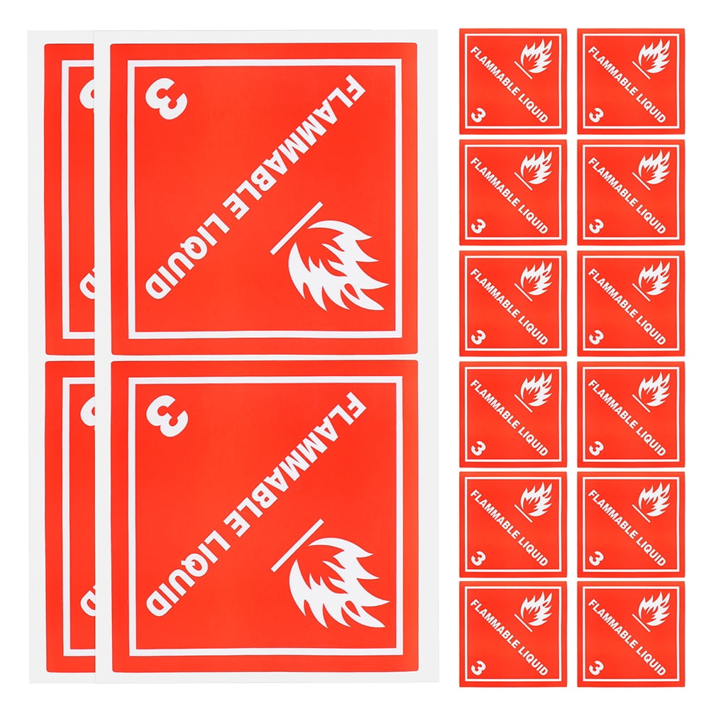 100pcs Liquid Warning Stickers Adhesive Labels Labels Shipping Labels ...