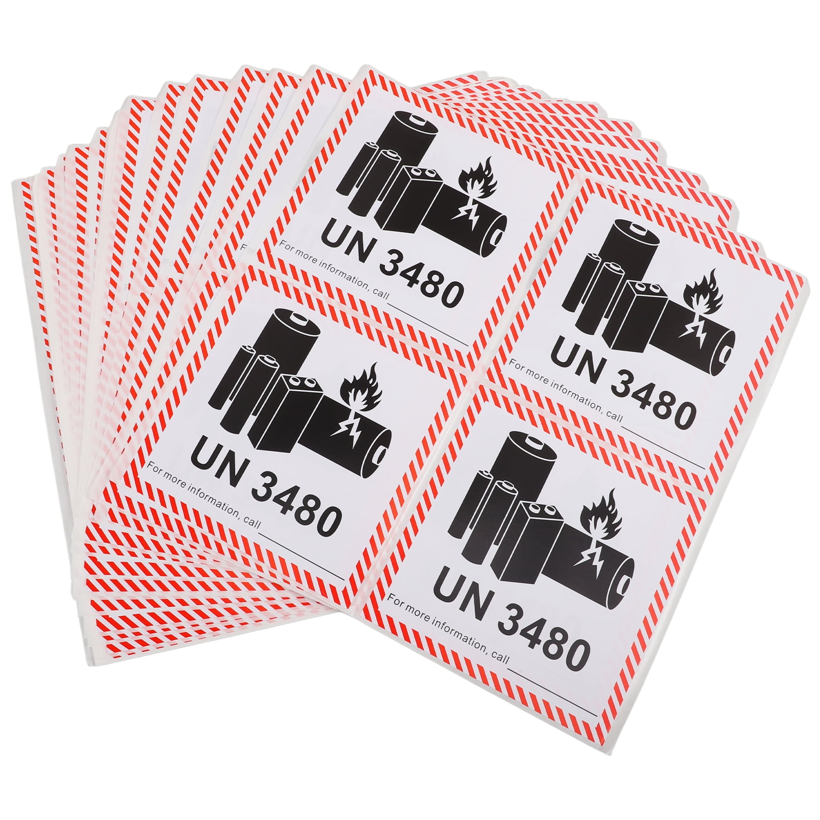 100pcs Lithium Battery Transport Warning Labels Self Adhesive Stickers ...